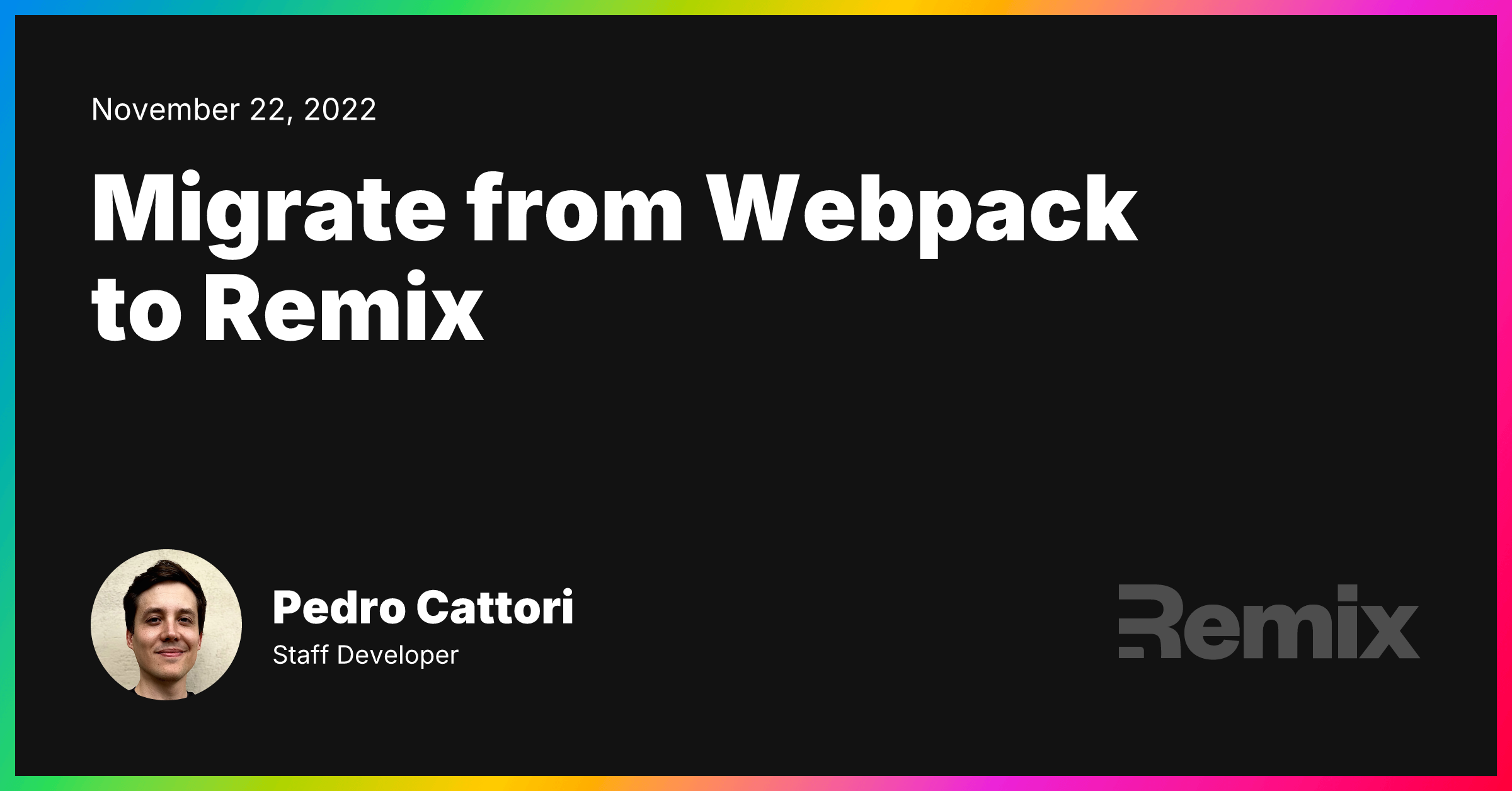 Migrate from Webpack to Remix | Remix Migrate from Webpack to Remix | Remix